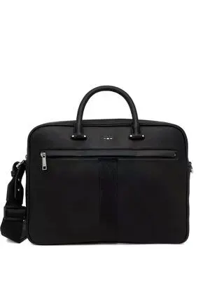 BOSS Textured Laptop Bag - Black
