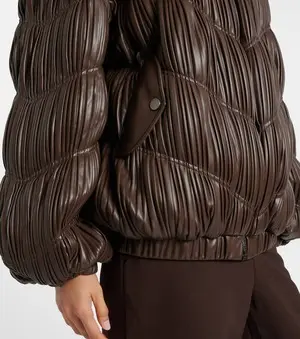 ROTATE BY BIRGER CHRISTENSEN Pleated Bomber Jacket