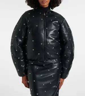 ROTATE BY BIRGER CHRISTENSEN Studded Puffer Jacket