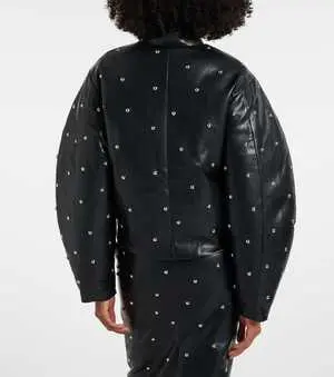 ROTATE BY BIRGER CHRISTENSEN Studded Puffer Jacket
