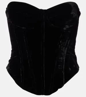 Remain Birger Christensen Velvet Bustier