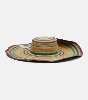 ALEMAIS Alémais Dusk Striped Raffia Sun Hat