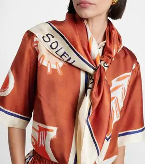 ALEMAIS Soleil D'amour Silk Scarf