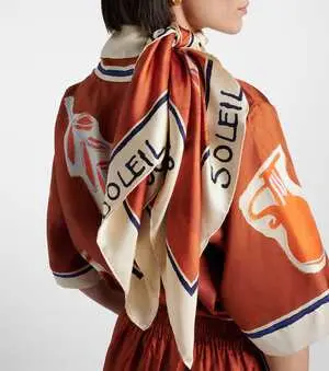 ALEMAIS Soleil D'amour Silk Scarf
