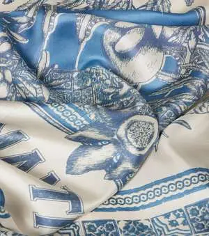 ALEMAIS Al�mais Villa Romantica Silk Scarf