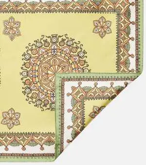 ALEMAIS Al�mais Contina Tiles Silk Scarf