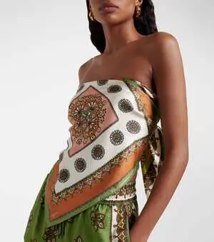ALEMAIS Al�mais Contina Tiles Silk Scarf