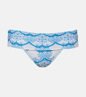 Melissa Odabash Brussels Printed Bikini Bottom - White