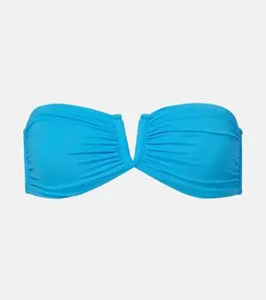 Melissa Odabash Alba Bandeau Bikini Top - Blue