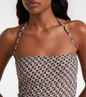 Melissa Odabash Munich Printed Swimsuit - Brown