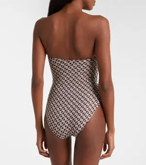 Melissa Odabash Munich Printed Swimsuit - Brown