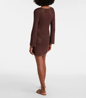Melissa Odabash Ellis Keyhole Scalloped Minidress