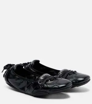 Acne Studios Leather Ballerina Flats
