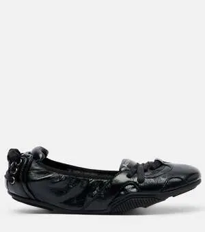 Acne Studios Leather Ballerina Flats