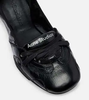 Acne Studios Leather Ballerina Flats
