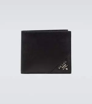 Prada Saffiano Leather Billfold Wallet - Black
