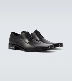 Balenciaga Concorde Leather Derby Shoes