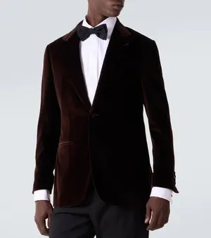 Thom Sweeney Cotton Velvet Blazer