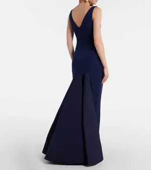 Safiyaa Sloane Embellished Crêpe Gown