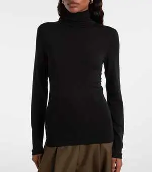 Loro Piana Virgin Wool Turtleneck Sweater - Black