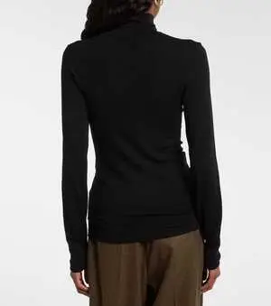 Loro Piana Virgin Wool Turtleneck Sweater - Black