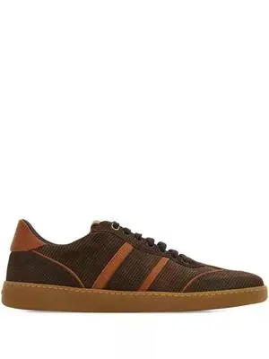 FERRAGAMO Suede Low Top Sneakers