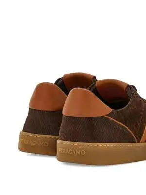 FERRAGAMO Suede Low Top Sneakers