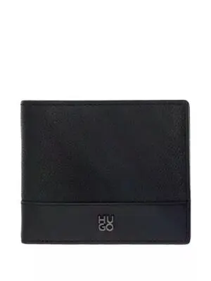 Hugo Logo-plaque Wallet - Black