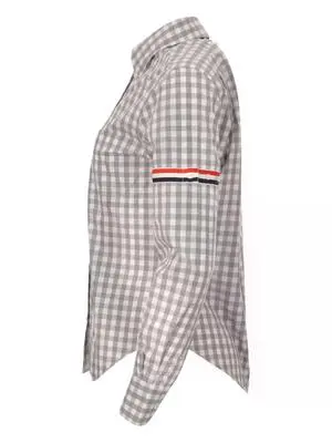 Thom Browne Gingham Shirt With Armbands