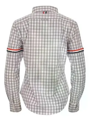 Thom Browne Gingham Shirt With Armbands