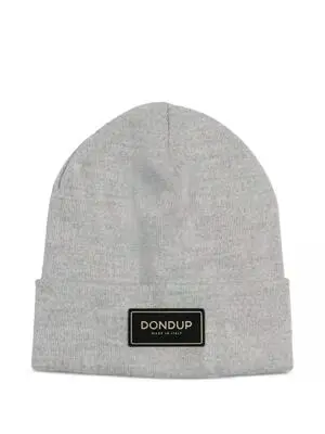 DONDUP Logo-plaque Beanie - Grey