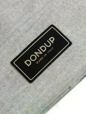 DONDUP Logo-plaque Beanie - Grey