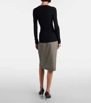 Prada Wool And Silk-blend Sweater