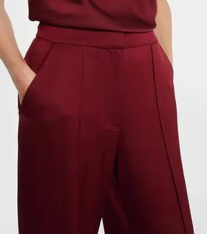 Simkhai Kyra Satin Wide-leg Pants