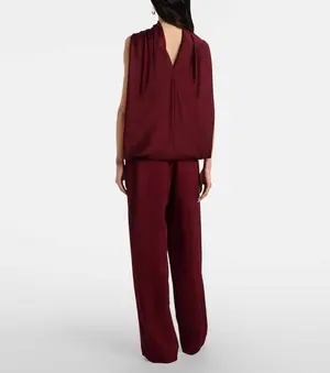 Simkhai Kyra Satin Wide-leg Pants