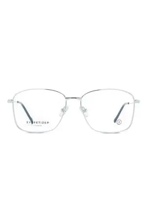EYEPETIZER Square Frame Eyeglasses - Silver