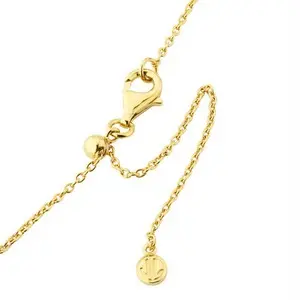 JAN LESLIE Gemstone Dash Necklace In Sterling Silver With 18k Gold Overlay