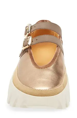 4CCCCEES Tura Ballet Platform Loafer - Brass