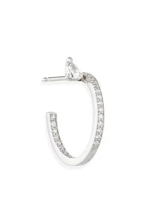 REPOSSI Serti Sur Vide Diamond Single Earring - White Gold