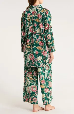 Chan Luu Oversize Shirt & Pants Cotton Pajamas