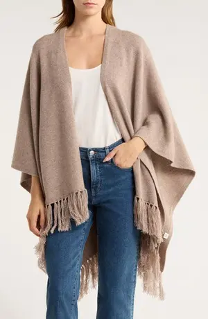 Chan Luu Wool & Cashmere Ruana Sand
