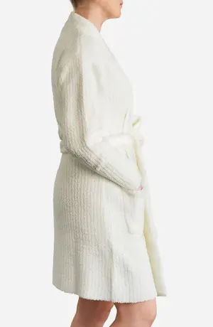 SUNDAY CITIZEN Rib-knit Cardigan Robe - Off White