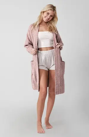 SUNDAY CITIZEN Rib-knit Cardigan Robe