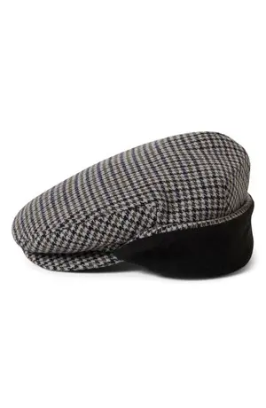 Brixton Hooligan Houndstooth Ear Flap Cap