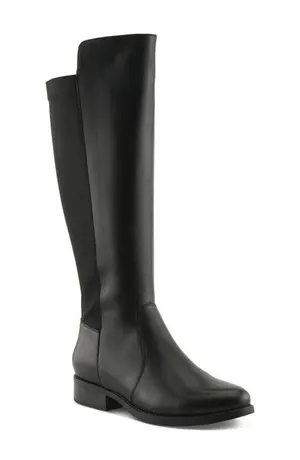 SPRING STEP SHOES Knee High Leather Boot - Black