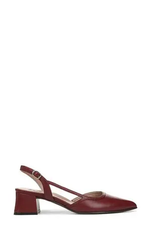 Naturalizer Mila Pointed Toe Slingback Pump - Cranberry Red