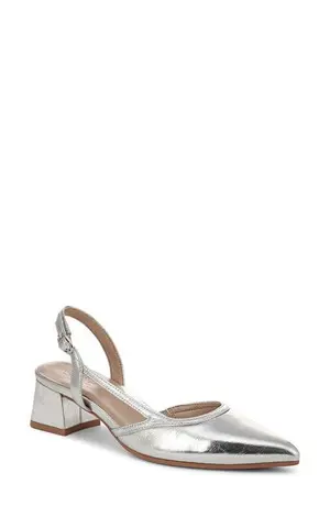 Naturalizer Mila Pointed Toe Slingback Pump - Silver