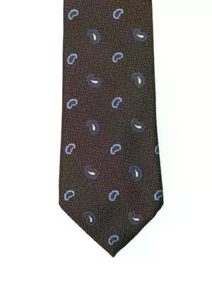 Zegna Silk Neck Tie - Brown