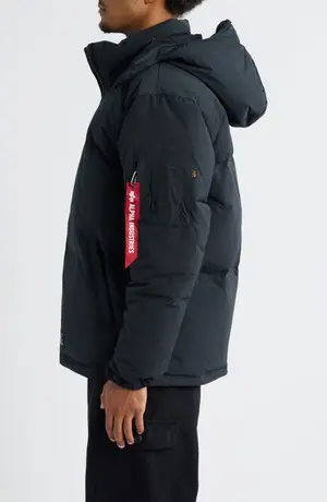 Alpha Industries Down & Feather Puffer Parka - Black