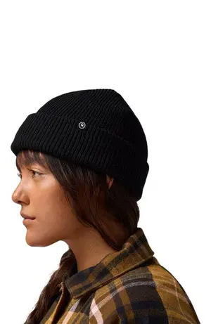 BACKCOUNTRY Capra Rolled Beanie - Black